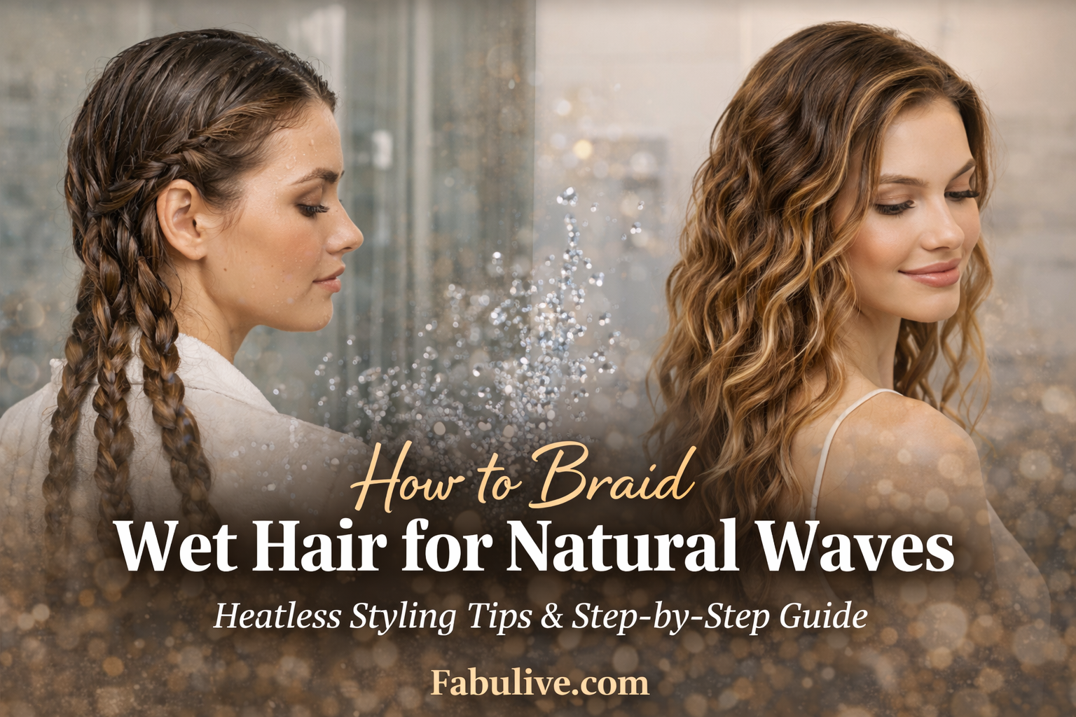 How to Braid Wet Hair for Natural Waves — Heatless Style Guide – Fabulive